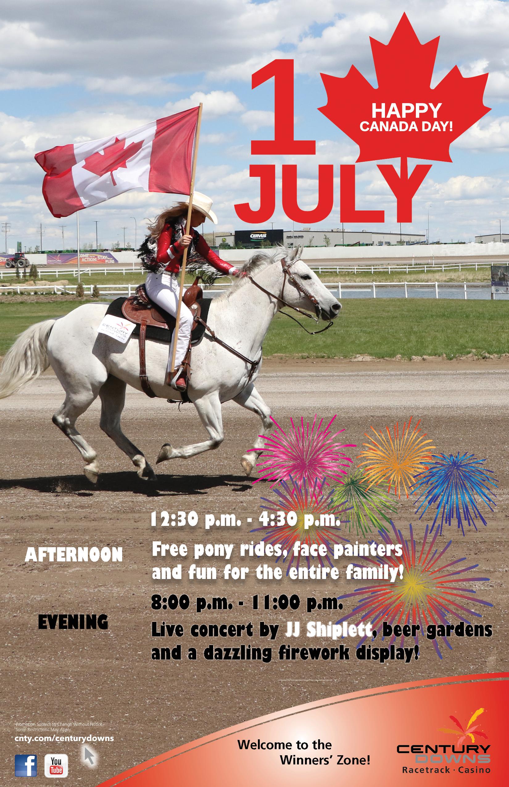 Century Downs Racetrack and Casino Canada Day Celebration - GlobalNews ...