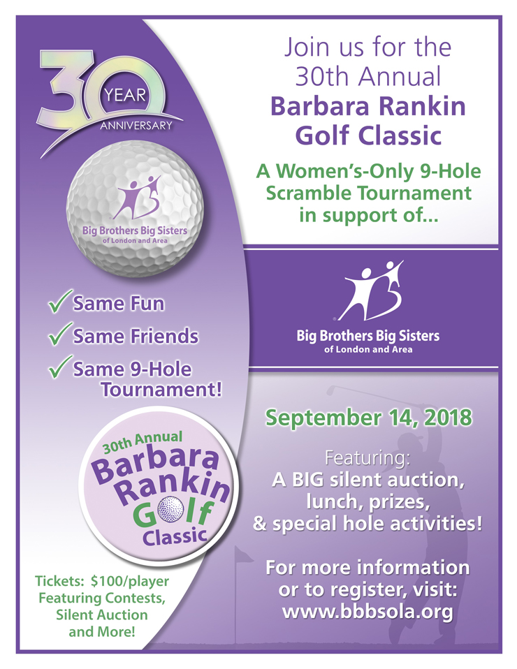 Big Brothers Big Sisters 30th Annual Barbara Rankin Golf Classic ...