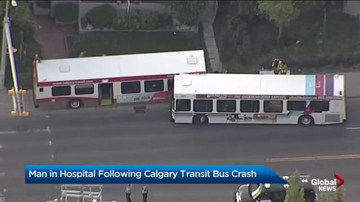 2 buses collide in southwest Calgary, driver injured - Calgary ...