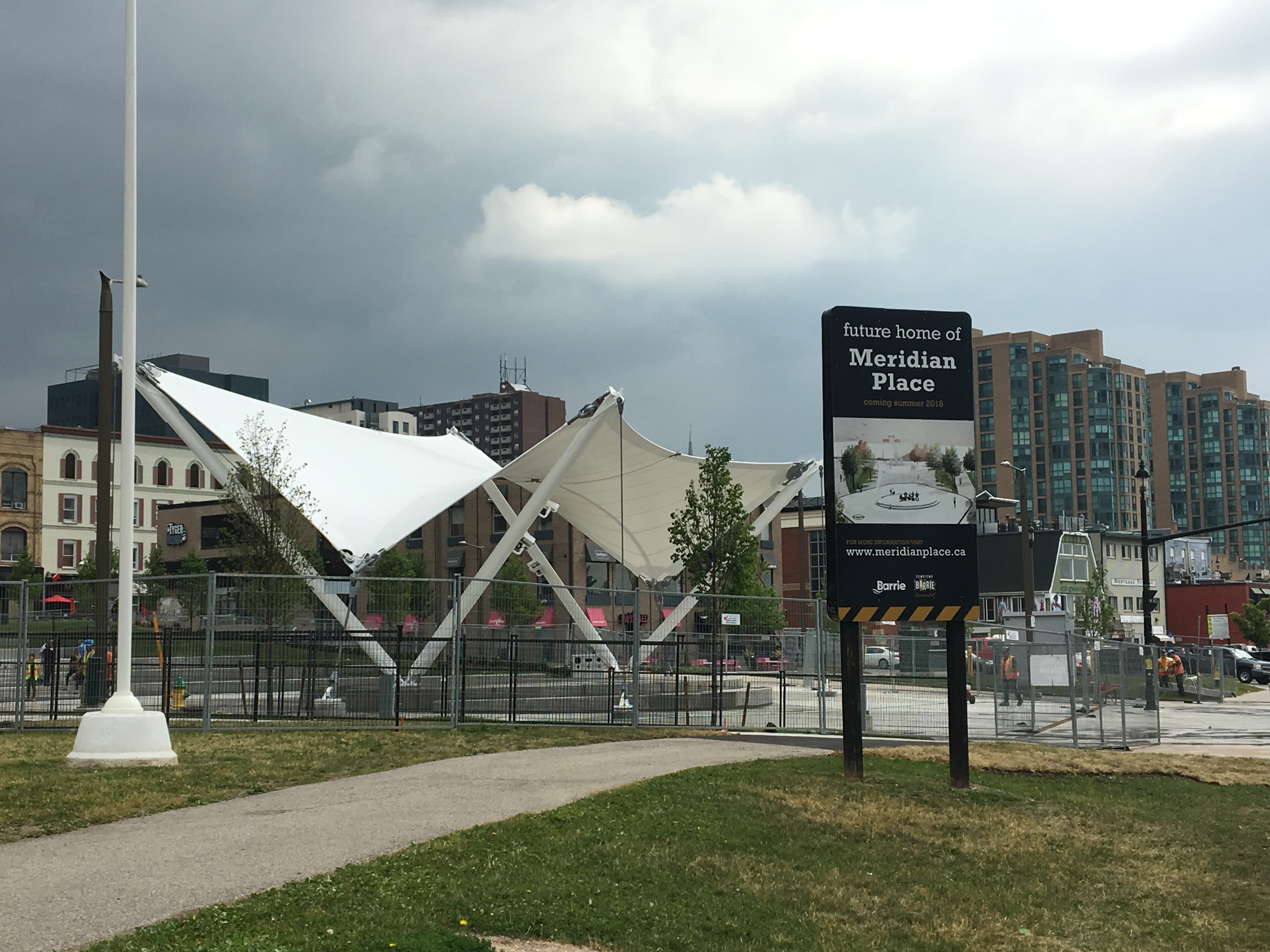 After a year of construction, Memorial Square and Meridian Place to ...