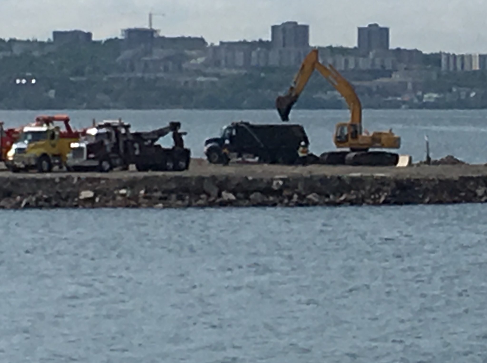 Dump truck pulled from Halifax Harbour at site of fatal workplace ...