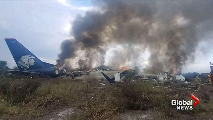 Mexico jetliner crashes, burns after takeoff, all 103 onboard survive ...