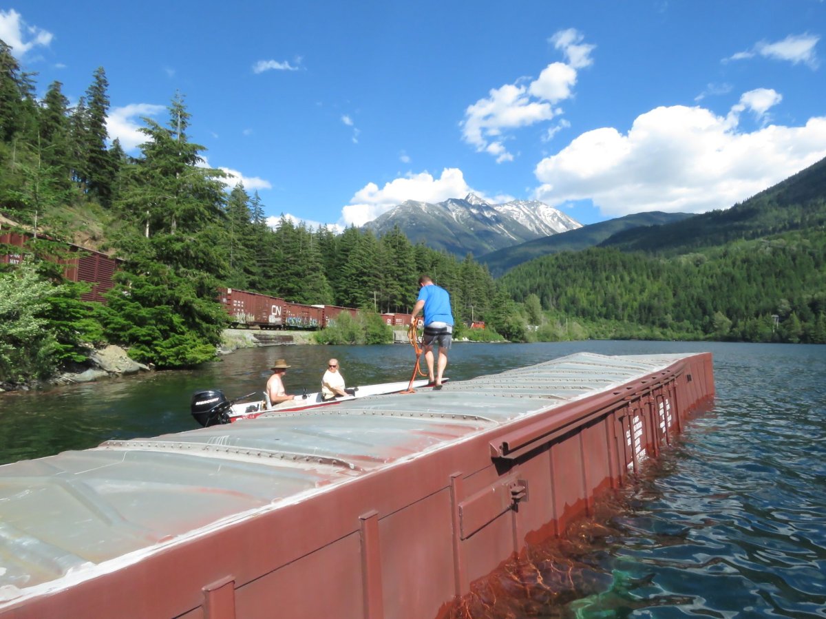 Train derails north of Pemberton, on the very same lake where another ...