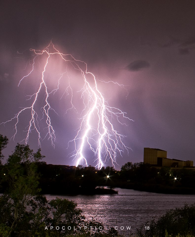 Lightning strikes highway as early morning storms roll through Sask ...