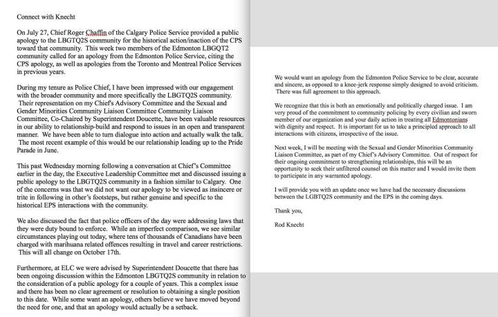 Leaked Knecht memo tries to explain why no LBGTQ apology coming from ...
