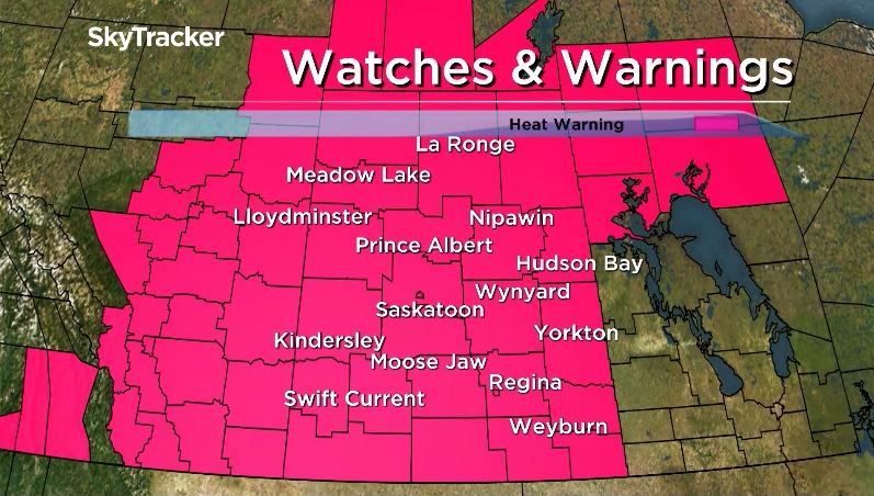 Heat warnings and air quality statements continue in Saskatchewan ...