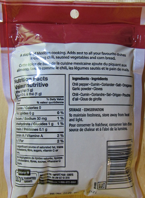 Compliments chili powder recalled over salmonella risk - National ...