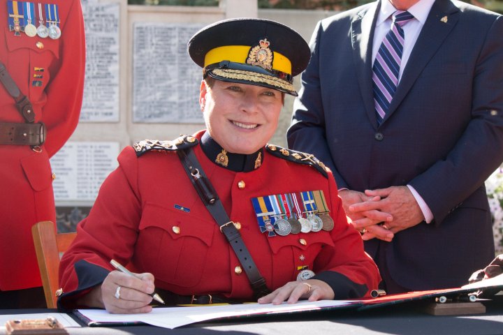 RCMP officially swear in first female commissioner Brenda Lucki ...