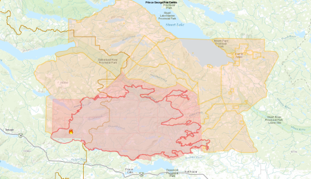 Shovel Lake, one of B.C.’s most threatening wildfires, now being held ...