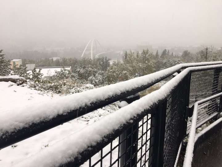 Edmonton hit with blast of winter on last day of summer - Edmonton ...