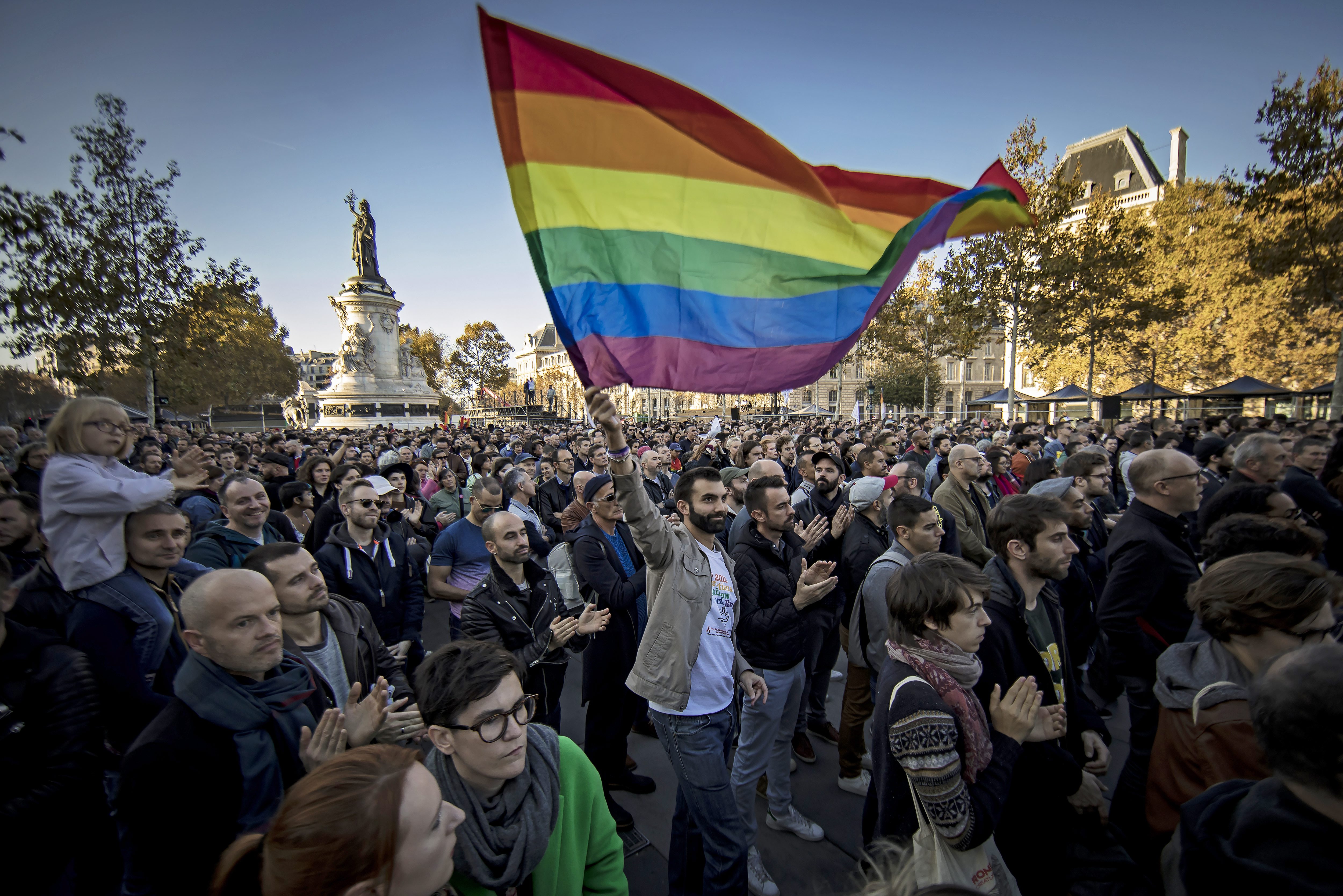LGBTQ groups protest in Paris after string of homophobic attacks ...