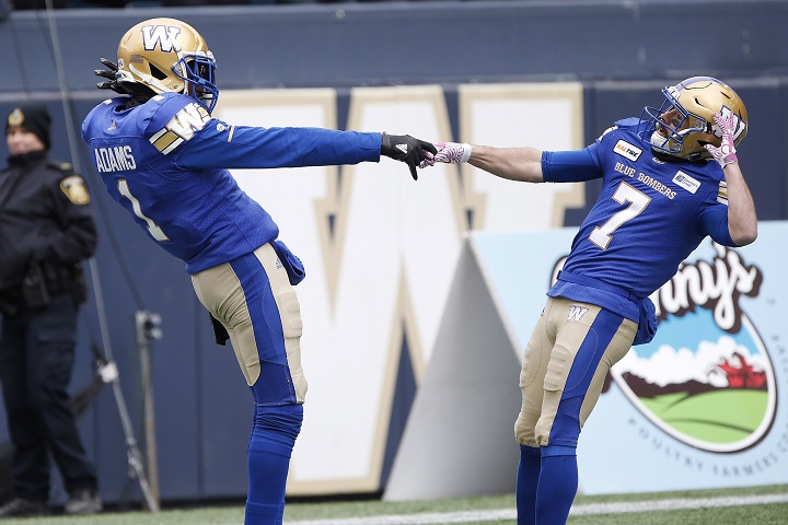 Winnipeg Blue Bombers blank Roughriders to extend winning streak to 4 ...