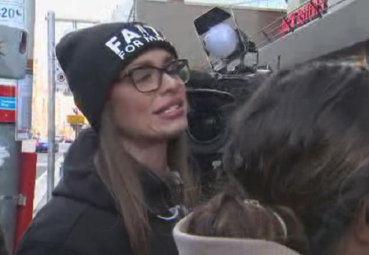 Faith Goldy interrupts John Tory news conference in downtown Toronto ...