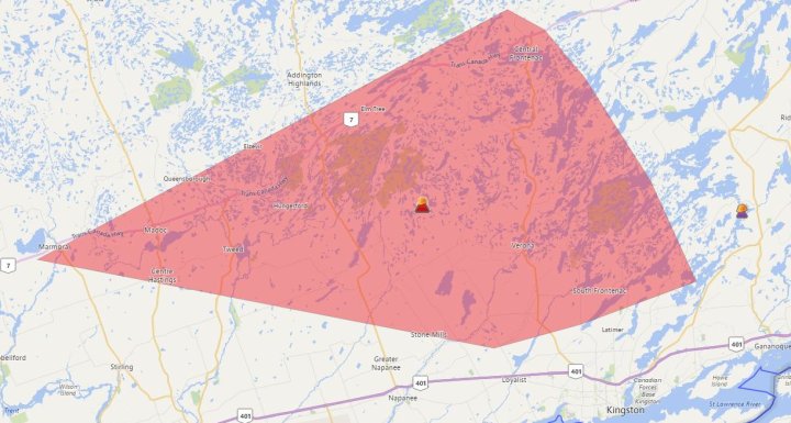 Over 10,000 Hydro One customers lose power north of Kingston - Kingston | Globalnews.ca