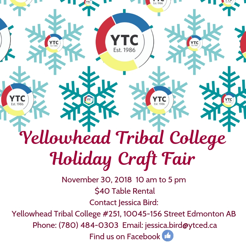 Yellowhead Tribal College Holiday Craft Fair - GlobalNews Events