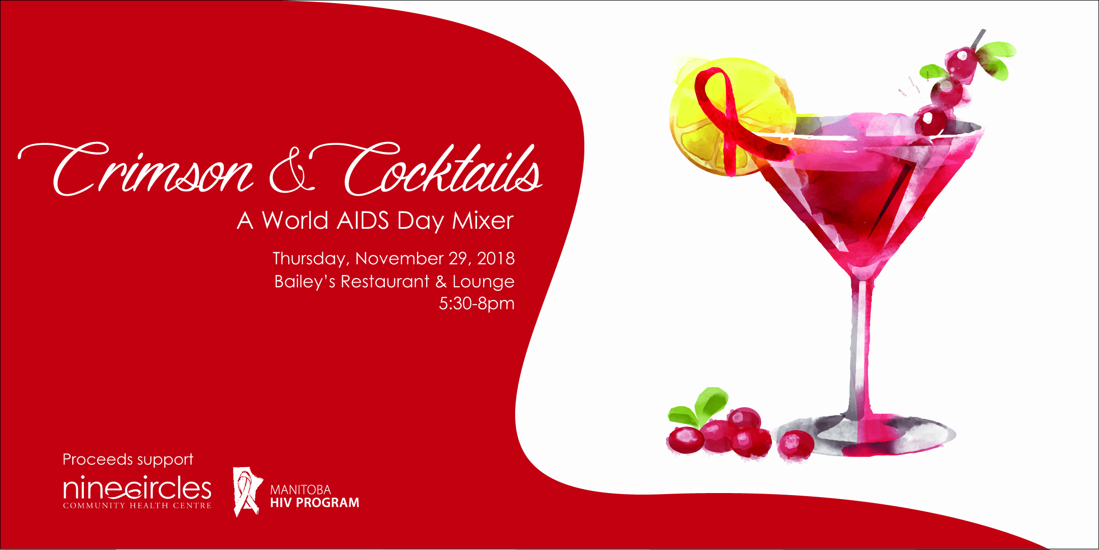 Crimson & Cocktails: A World AIDS Day Mixer - GlobalNews Events