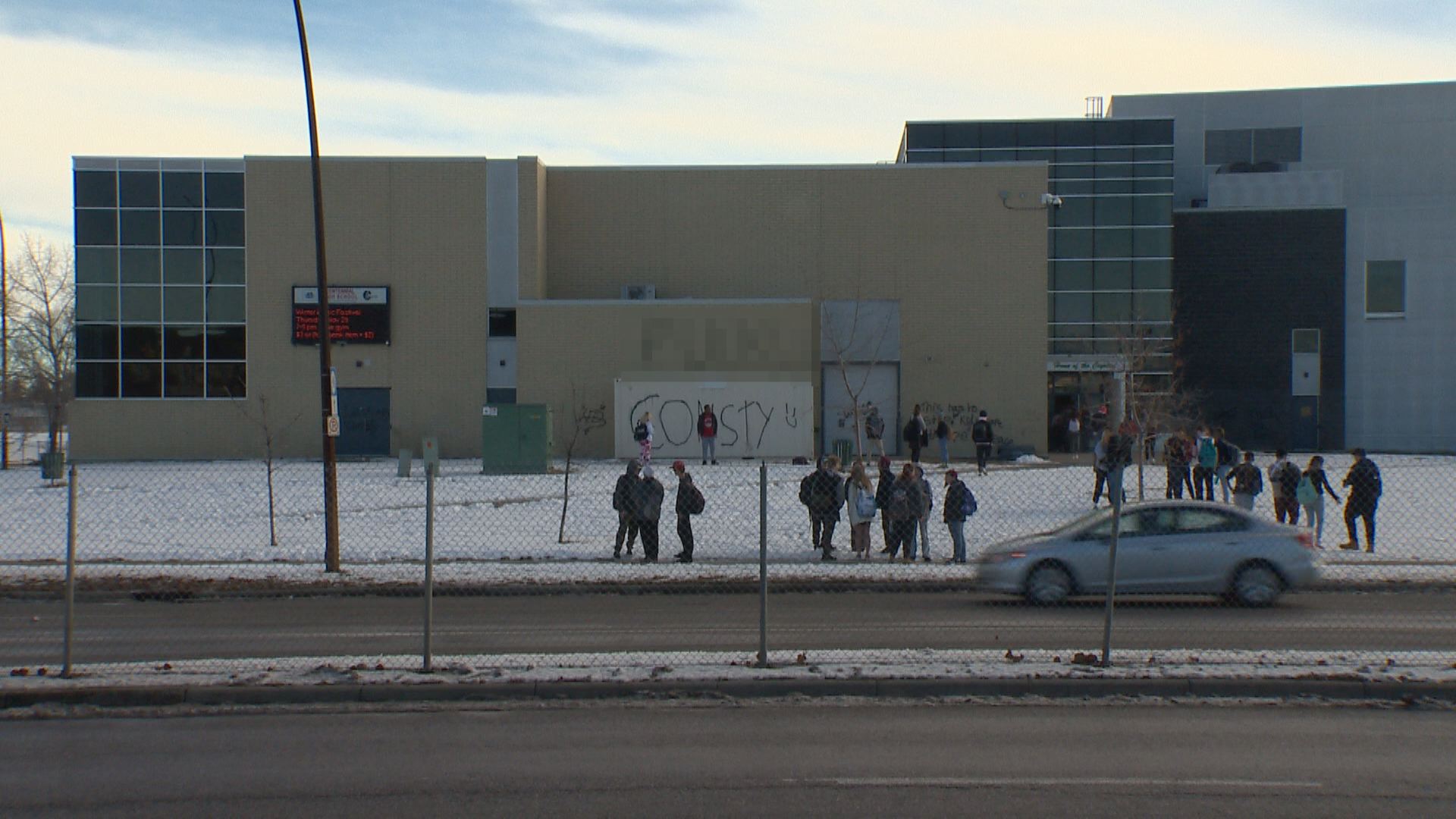 Calgary high school vandalized with graffiti targeting school resource ...