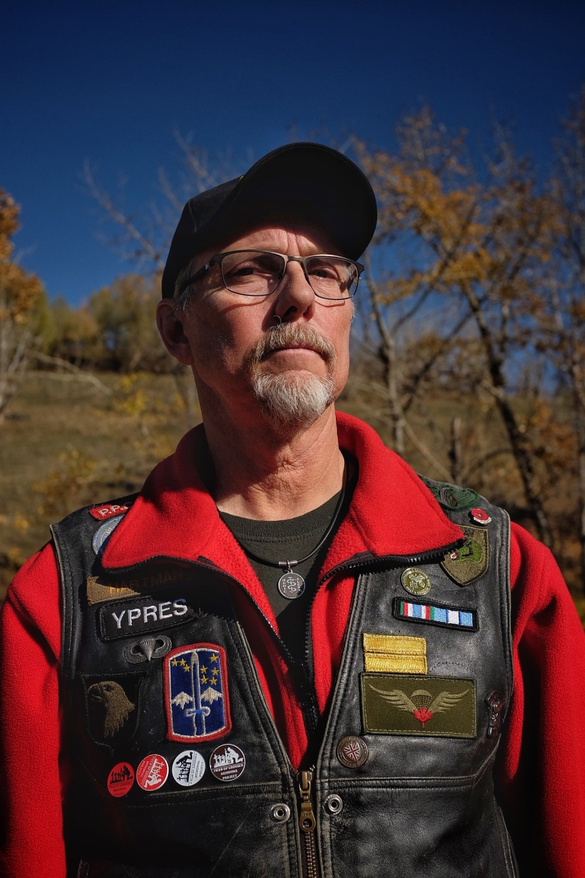 Motorcycle veterans in Calgary install foundation for Field of Crosses ...
