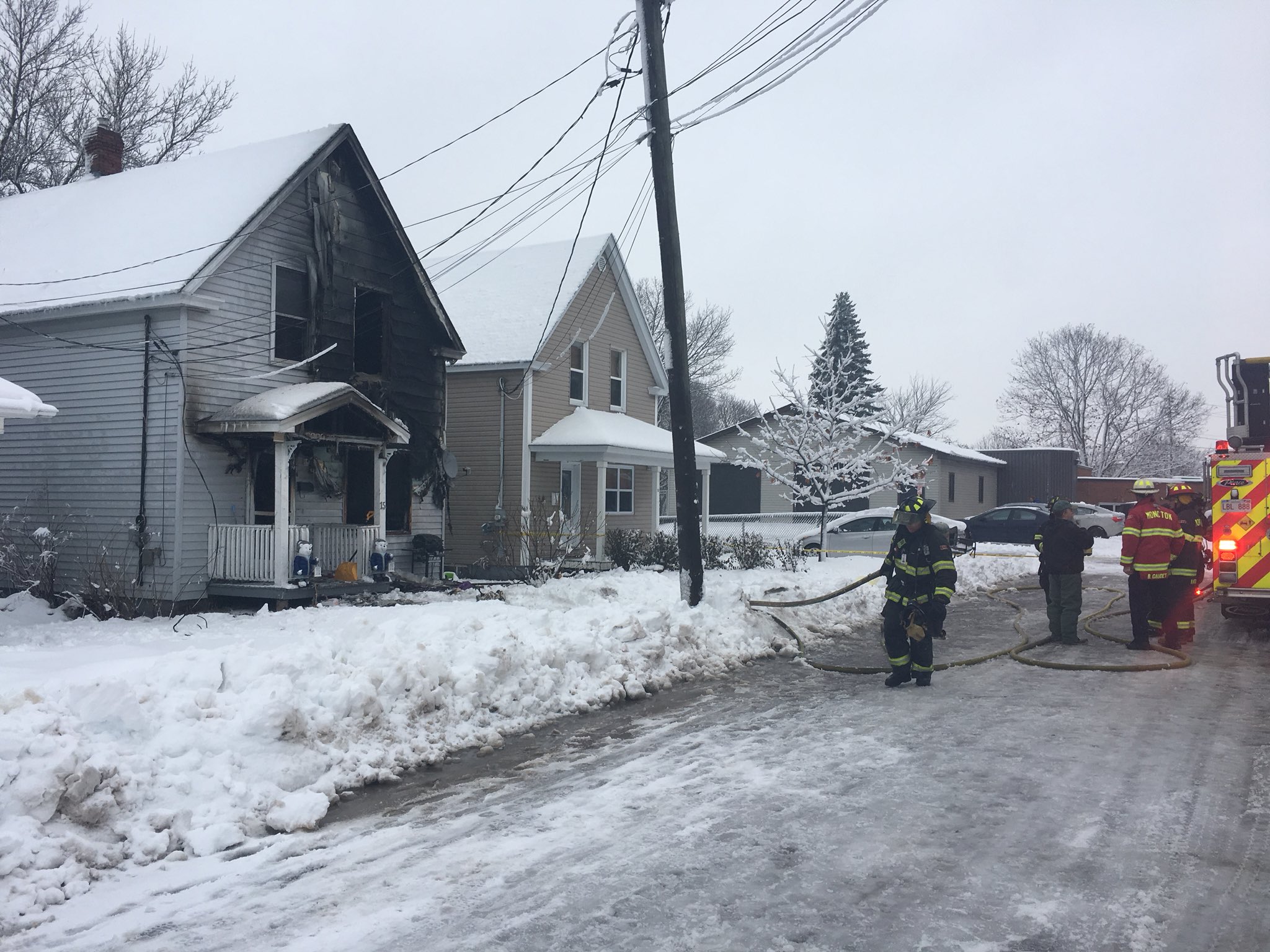 Two taken to hospital after housefire in Moncton - New Brunswick ...
