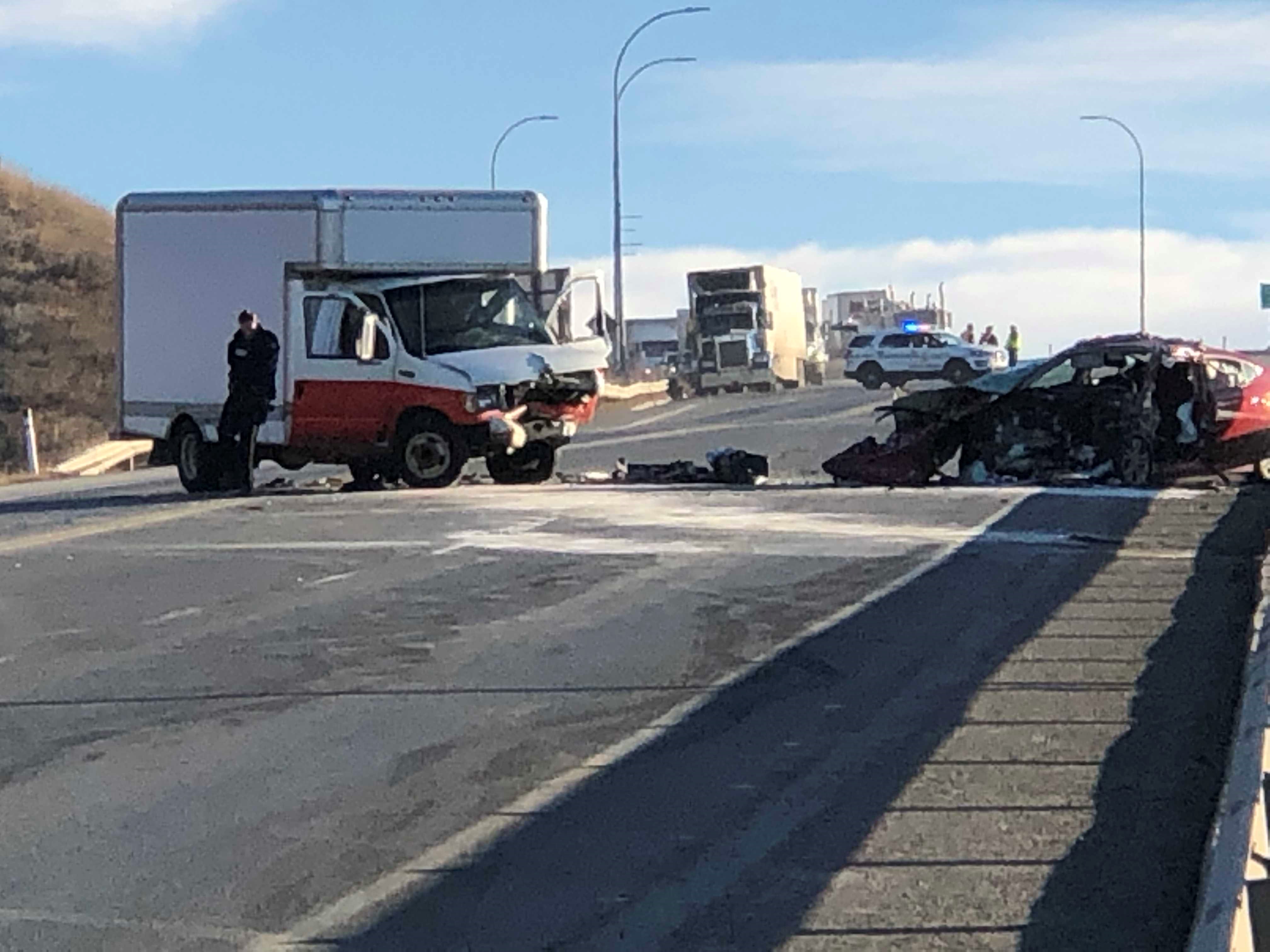 Highway 1A in Cochrane re-opened after collision involving 5 vehicles ...