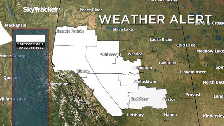 Heavy snow on the way for western, central Alberta; travellers being ...