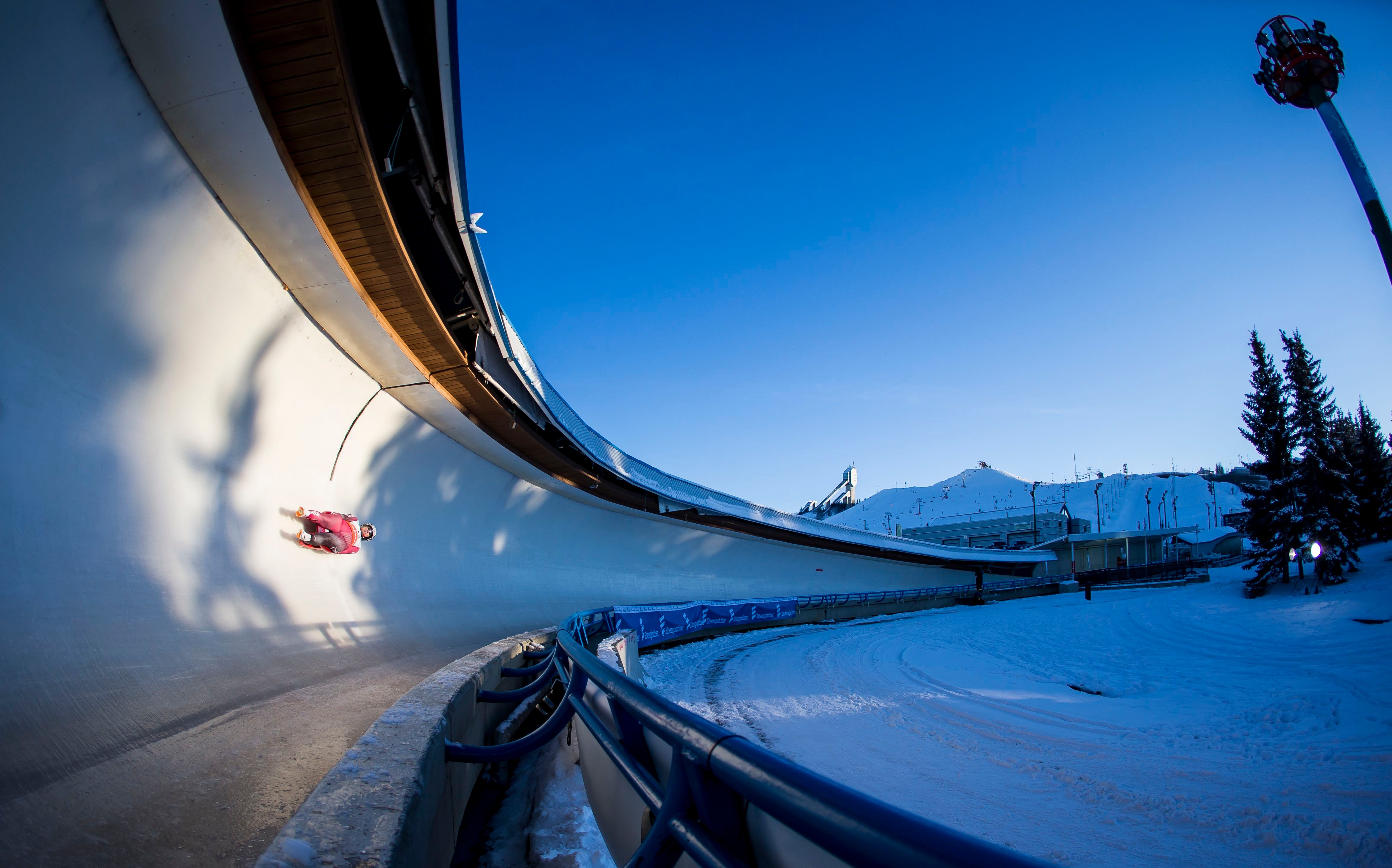 Bobsleigh Track La Plagne Bobsleigh And Skeleton Racing : Olympic