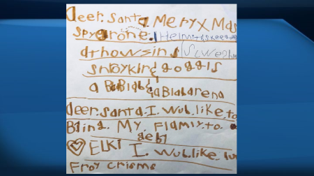 Global News anchors read Christmas letters from kids | Globalnews.ca