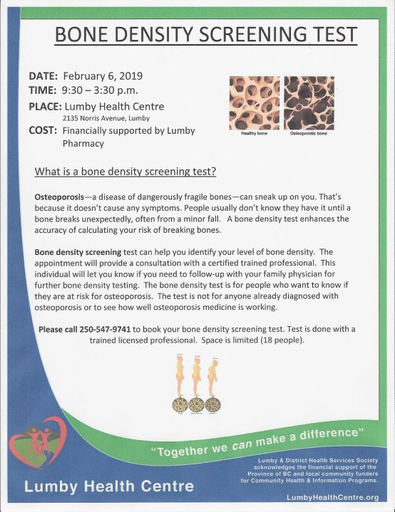 Bone Density Screening Test - GlobalNews Events