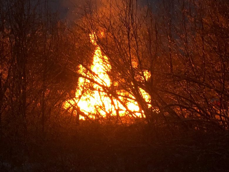 Suspicious debris fire in Lake Country requires backhoe to extinguish ...