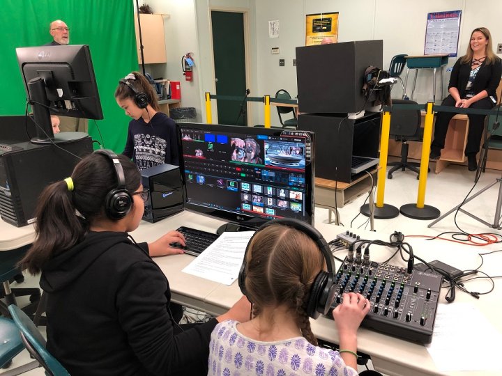 Edmonton elementary school gives students the scoop on broadcasting ...