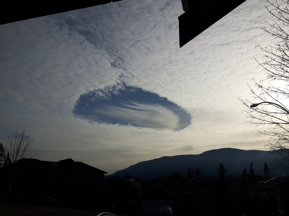 Strange holes spotted over parts of the South Coast on Monday - BC ...