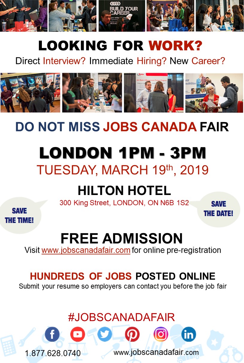 LONDON JOB FAIR – MARCH 19TH - GlobalNews Events