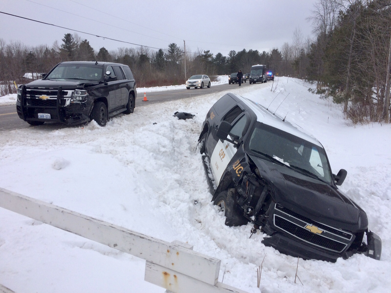 OPP cruisers collide in City of Kawartha Lakes - Peterborough ...