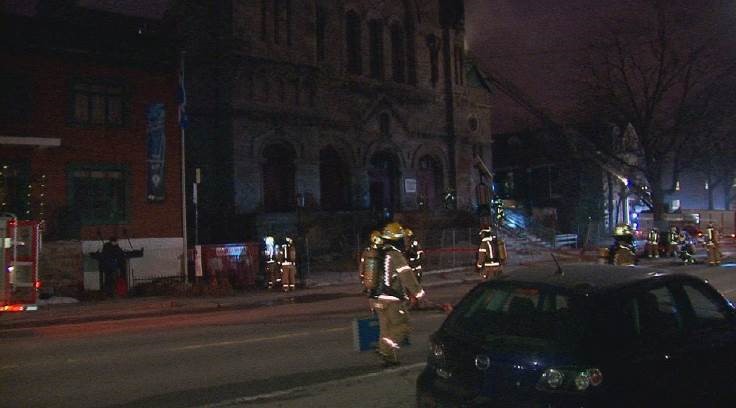 Montreal firefighters battle 3-alarm fire at abandoned church ...
