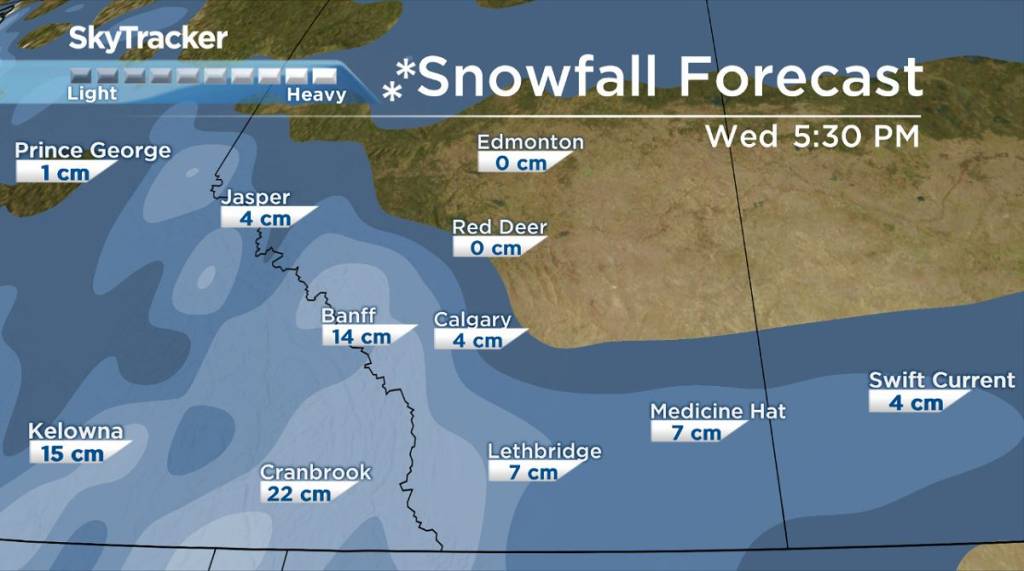 Snow-eating wind and warmth embraced in Calgary Monday, fresh snow ...