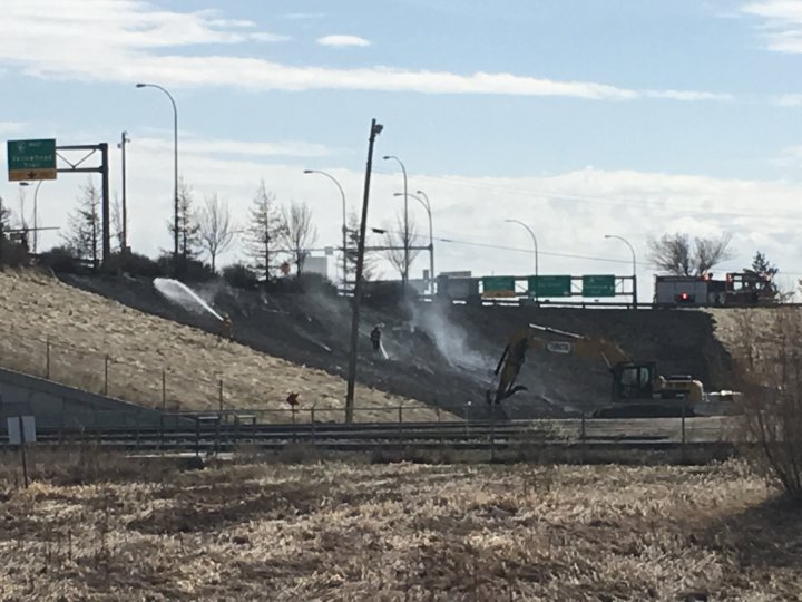 Smoke from large Edmonton grass fire drifts across Yellowhead ...