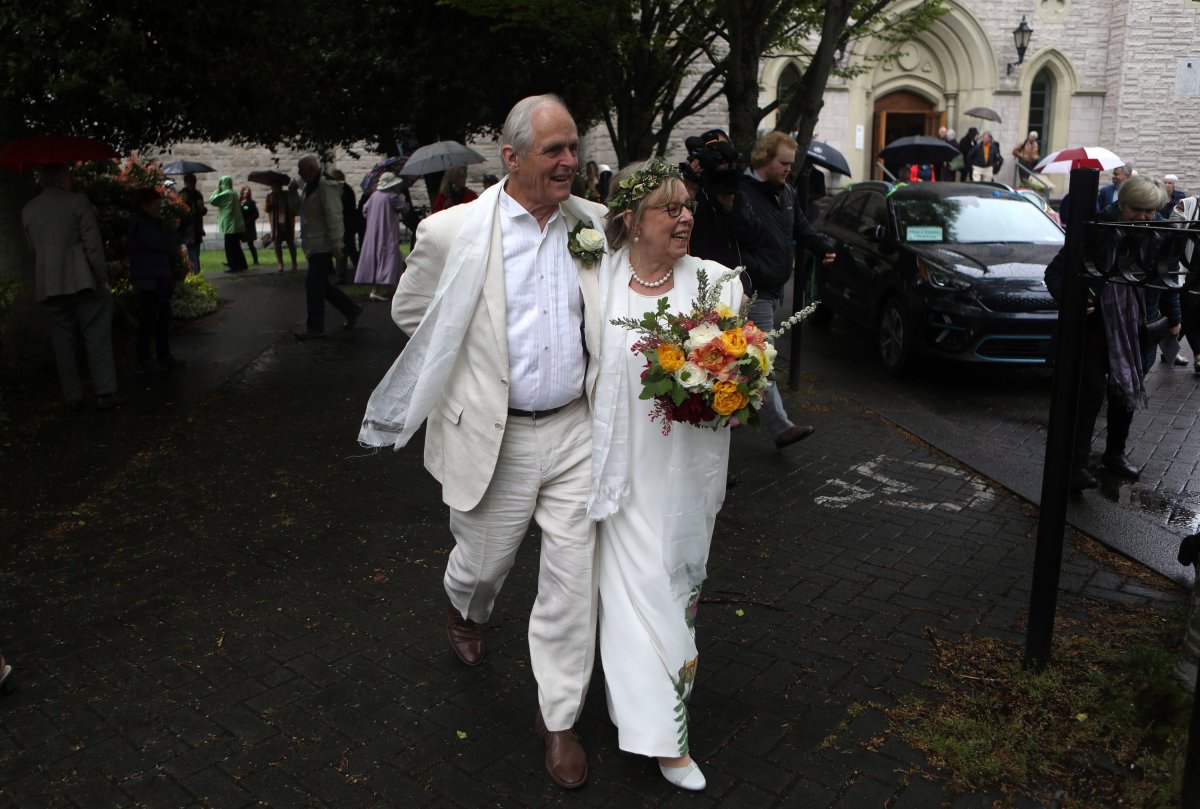 Green Party Leader Elizabeth May celebrates wedding, Jody Wilson ...