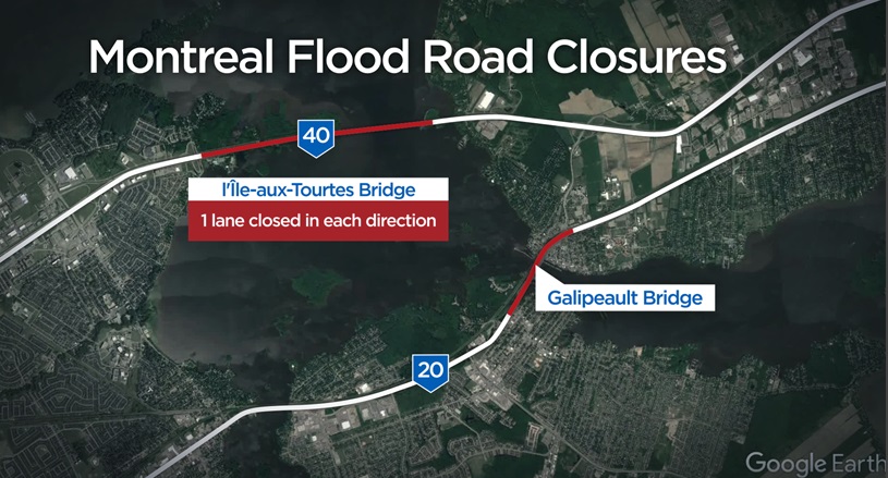 Floods and road closures expected to amount to traffic chaos for ...