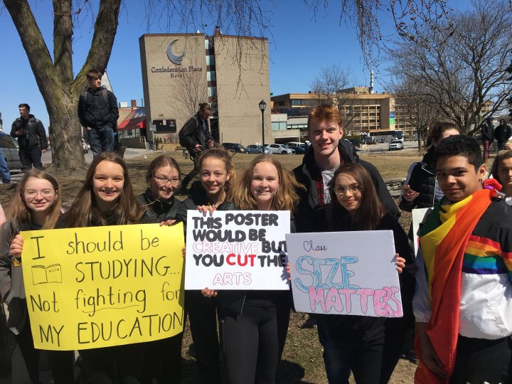 Kingston students, school board protest Ontario government’s education ...