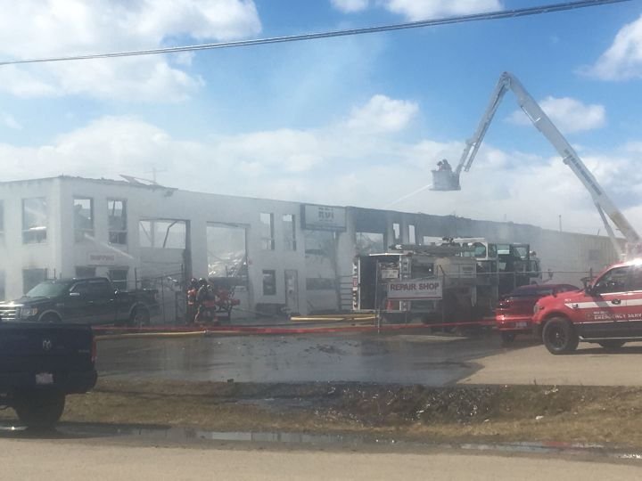 Large industrial fire in Red Deer prompts nearby home evacuations ...