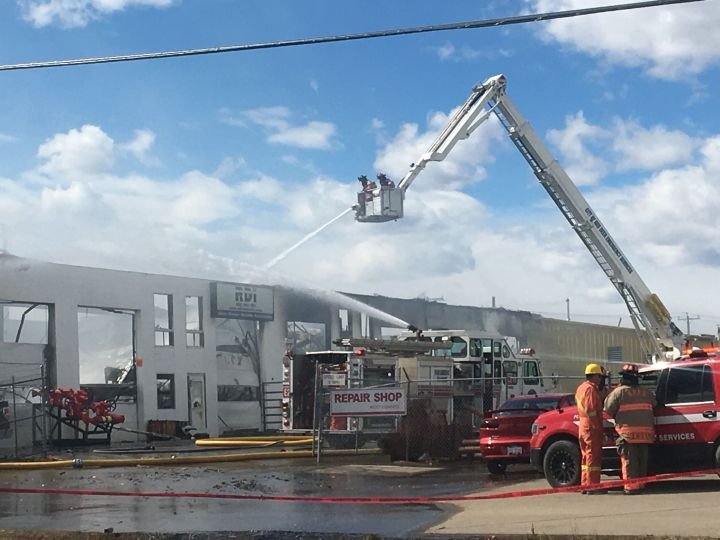 Large industrial fire in Red Deer prompts nearby home evacuations ...