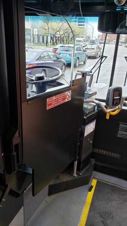 Edmonton Transit begins installation of driver shields on full bus ...