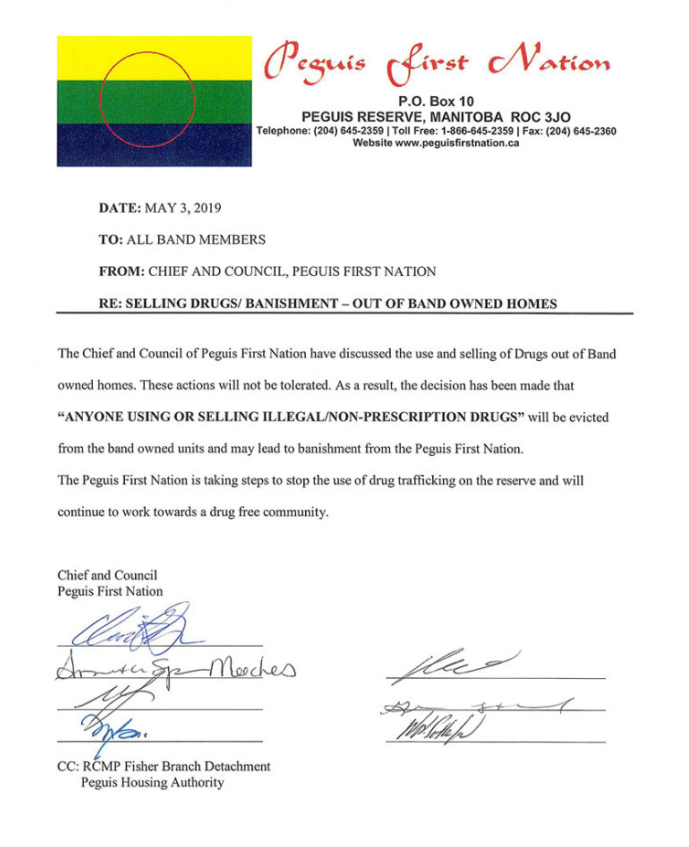 Manitoba First Nation threatens to remove illegal drug users off ...