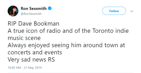 Legendary Toronto radio personality Dave Bookman dead at 58 | Globalnews.ca