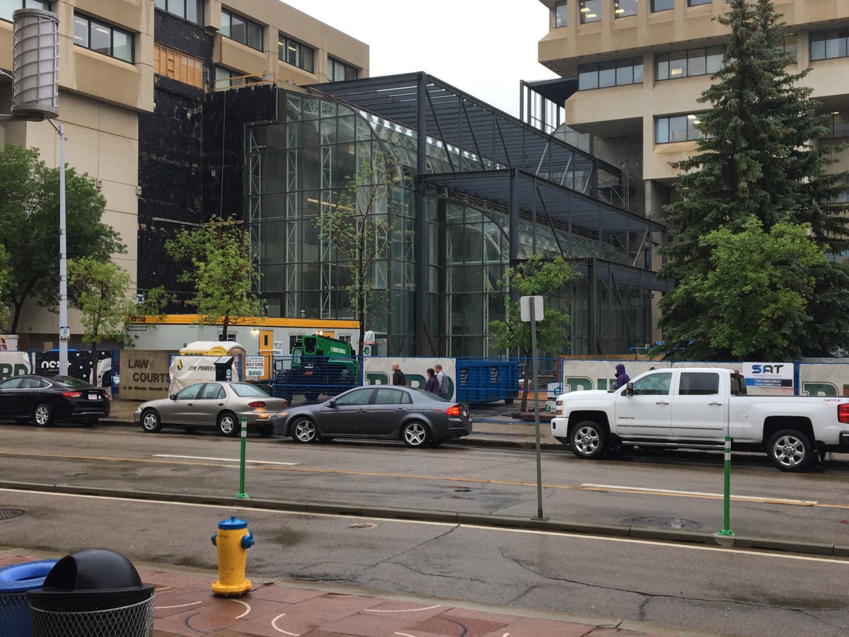 Edmonton courthouse floods amid heavy rainfall across Alberta ...