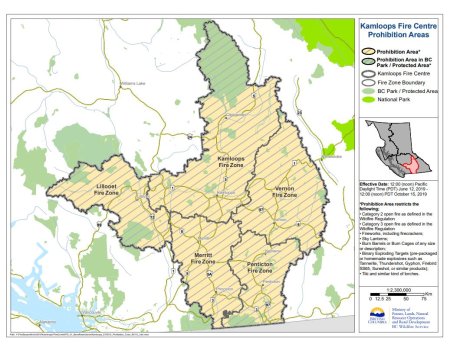 Fire prohibitions to start for Okanagan, Kamloops, Merritt areas next ...