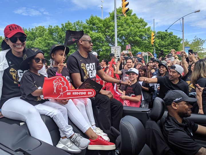 Millions of fans flood downtown Toronto for Raptors victory parade ...
