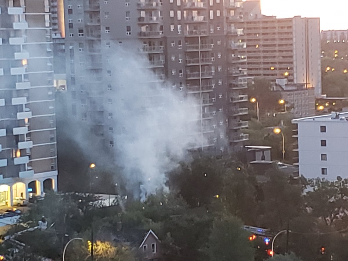 Fire crews battle blaze at downtown Edmonton house - Edmonton ...