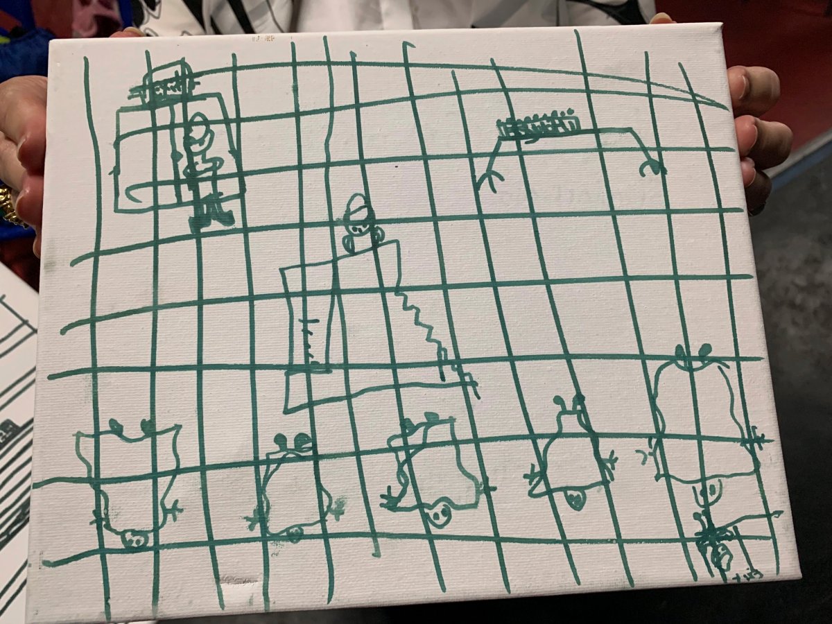 Migrant children draw jail-like scenes of Texas detention center ...