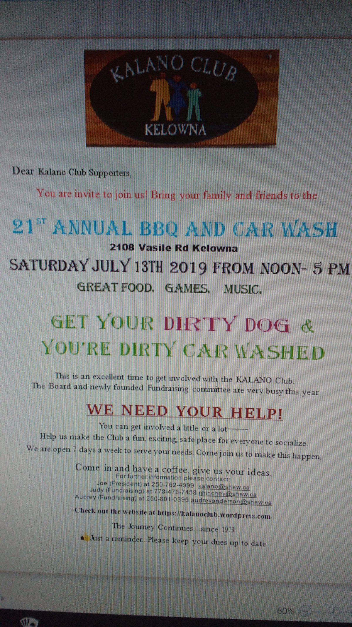 Kalano Club 21st Annual BBQ/Car and Dog Wash - GlobalNews Events